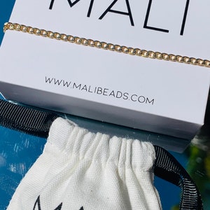 18K Thick Gold Curb Chain, 3.5mm Kids Necklace, Toddler Gold Chain ...