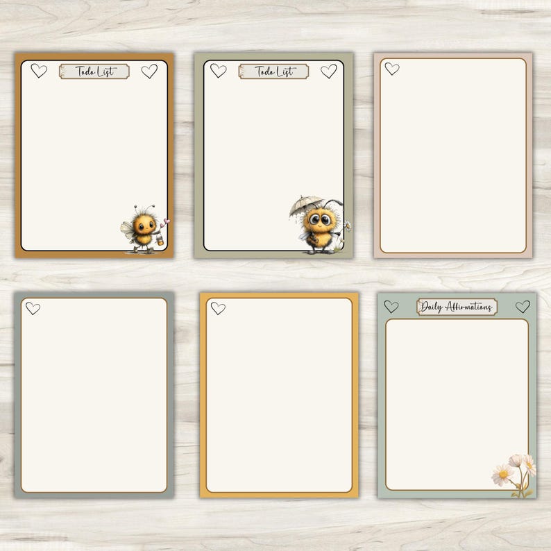 Spring Bee Junk Journal Pages, Printable Junk Journal, Scrapbooking ...