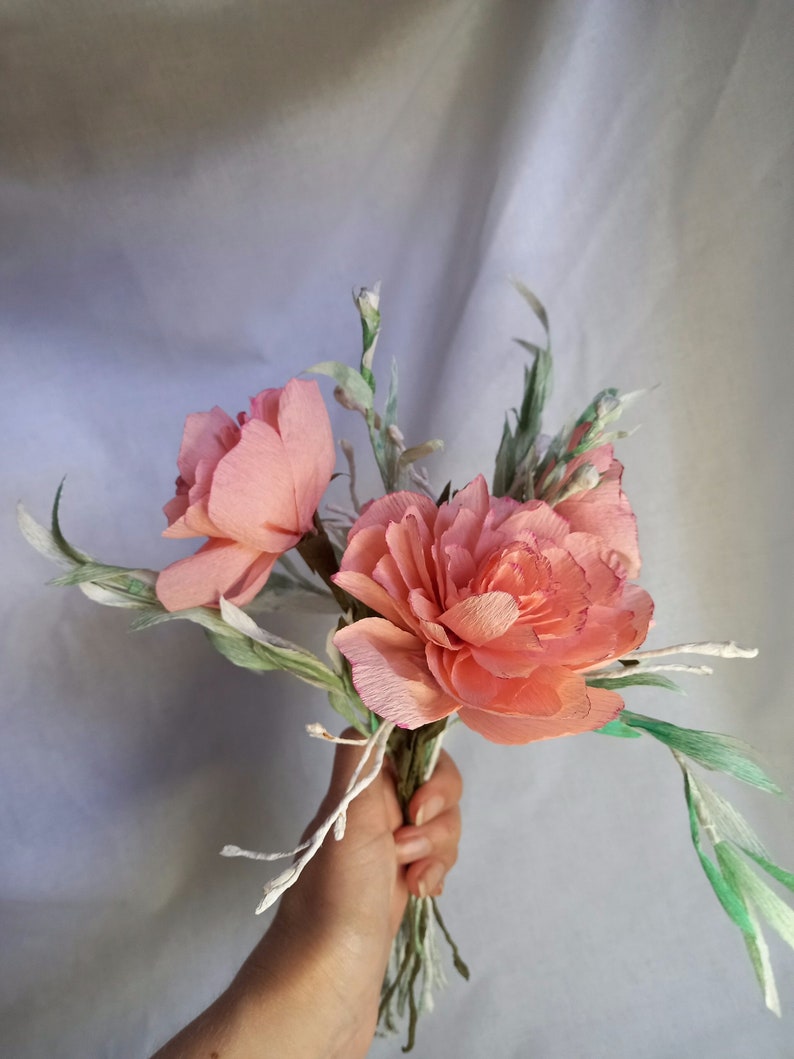 Crepe Paper Flower Arrangement - Etsy