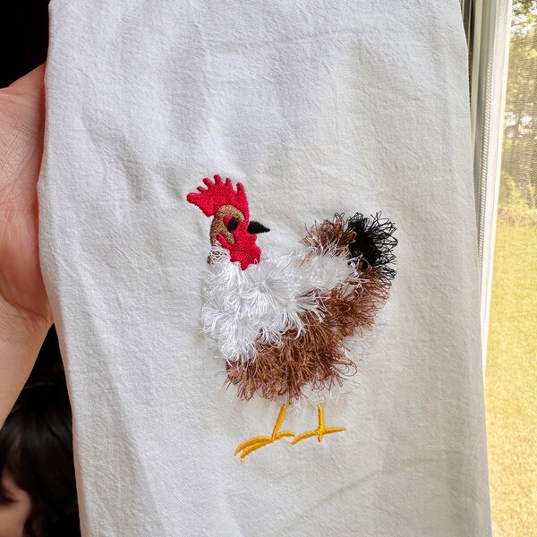 Embroidered Chicken - Etsy