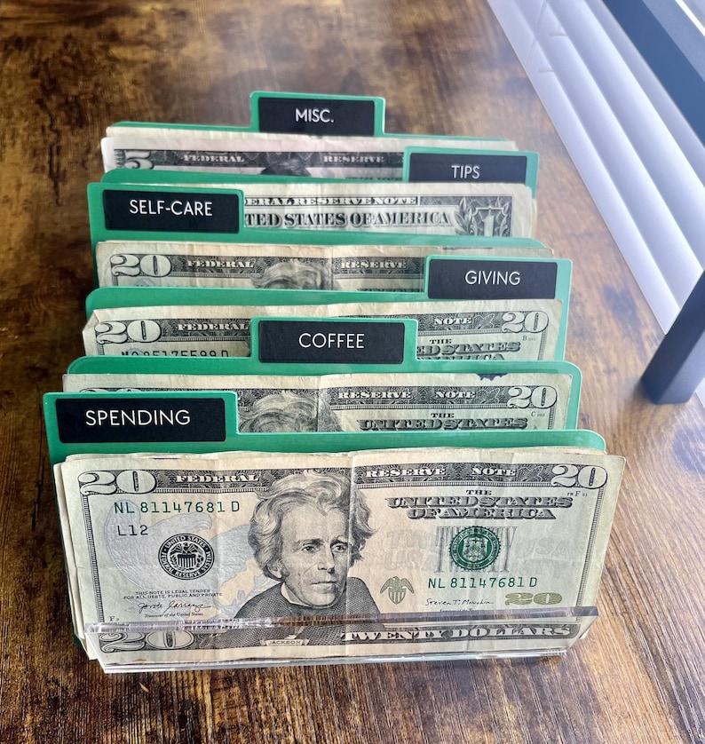 Personalized Laminated Cash Wallet Dividers | Budgeting Cash Envelope ...