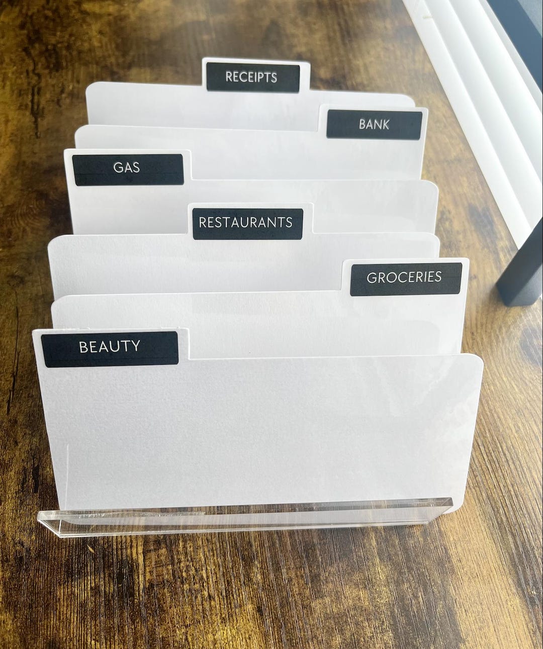 Personalized Laminated Cash Wallet Dividers | Budgeting Cash Envelope ...