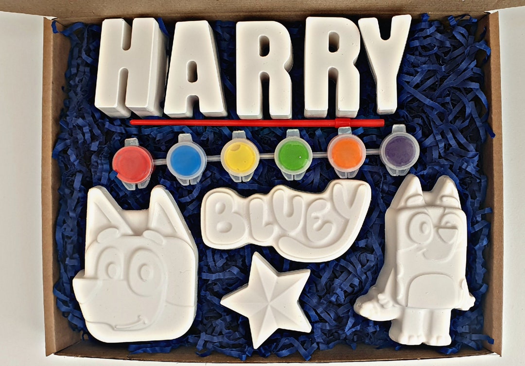 Bluey Personalised Paint Your Own Painting Set - Etsy