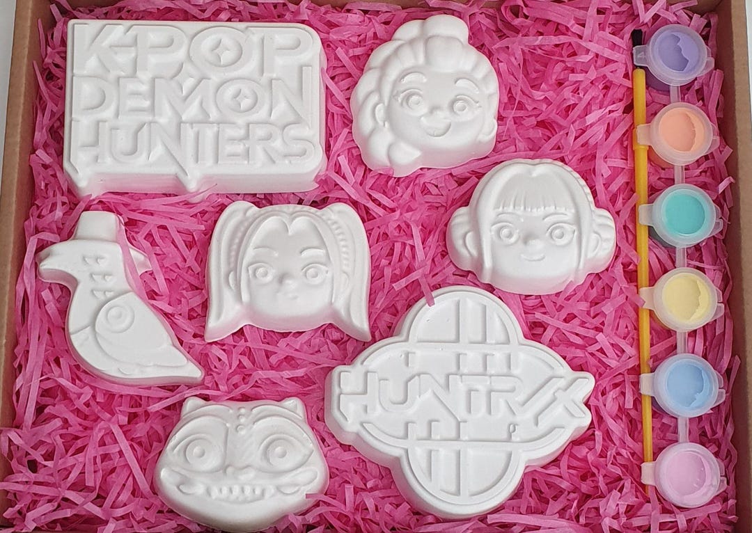 K Pop Huntrix Demon Hunters Painting Activity Set and Craft Kit - Etsy