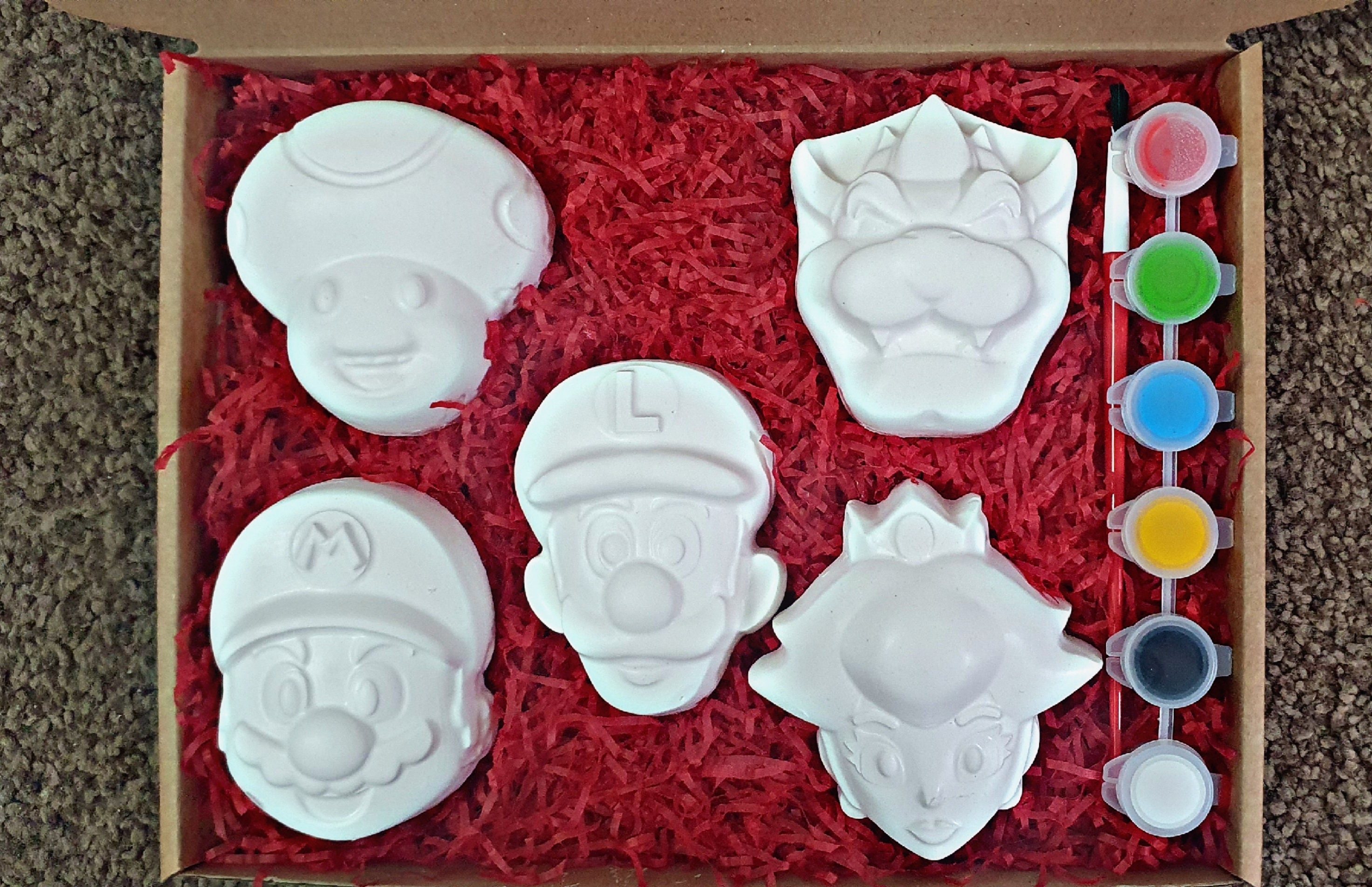 Super Mario Personalised Painting Set - Etsy UK