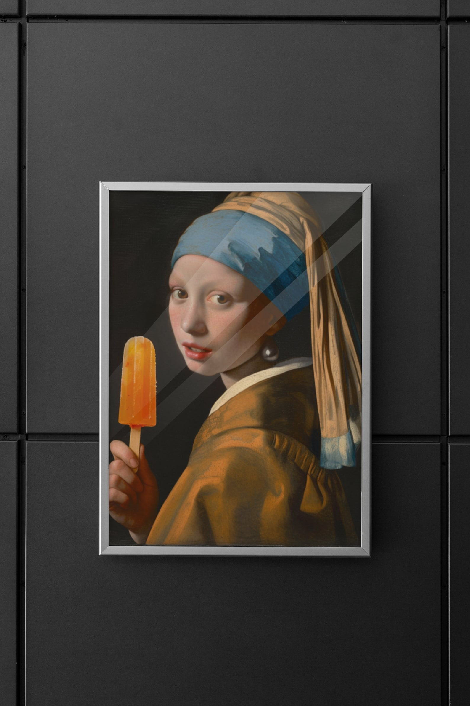 ART PRINT the Girl With the Popsicle Stick, Eclectic Art, Altered Art ...