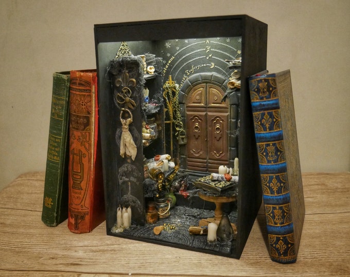 Book Nook Poison Room, Magic Diorama Elixirs,wizard Potion Scene,book ...