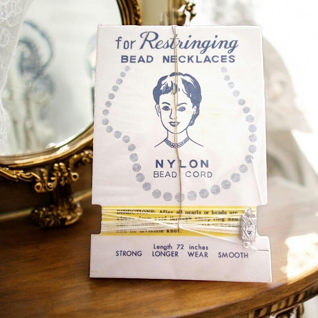 1950s New Restringing Nylon Thread for Pearls With Needle & Clasp ...
