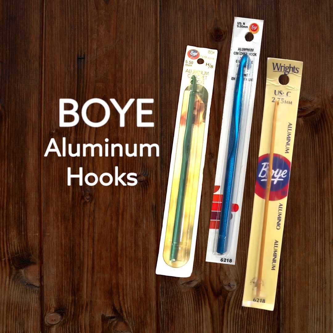 NEW Vintage USA Boye Aluminum Crochet Hook ~ New in Package ~ NOS ...
