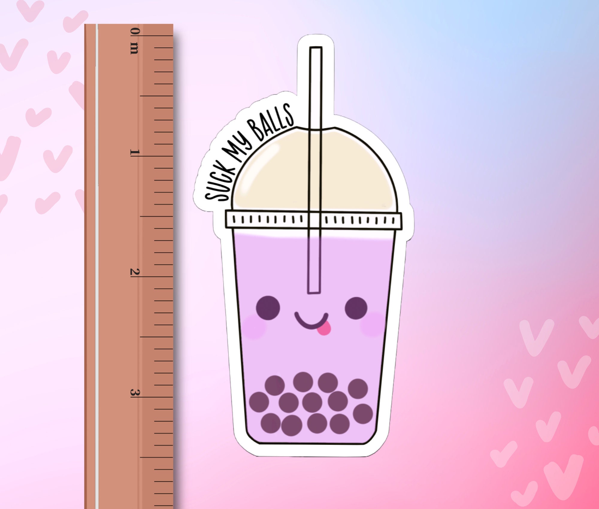 Boba Sticker Boba Tea Sticker Cute Boba Tea Sticker Cute - Etsy