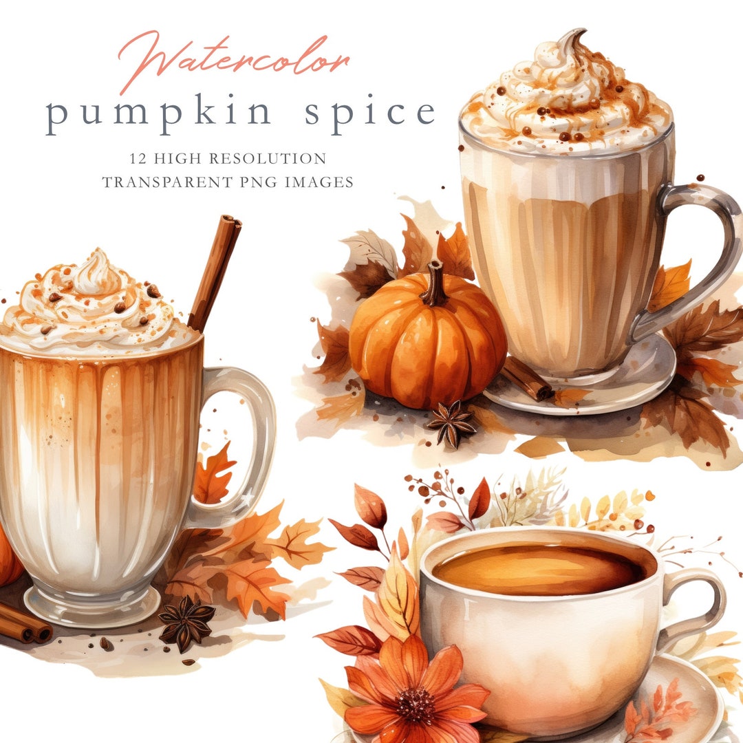 Pumpkin Spice Clipart, Autumn Hygge, Cozy Autumn, Clip Art, Hot Drinks ...