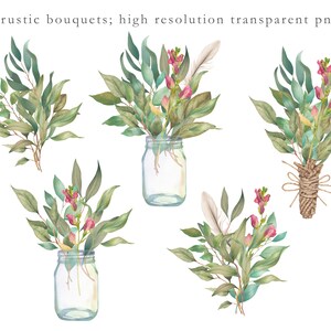Watercolor Foliage Clipart, Leaves, Leaf, Polygon Frames, Foliage ...