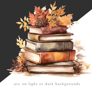 Cozy Fall Clipart, Cozy Autumn Clipart, Cute Animals, Book Lover ...