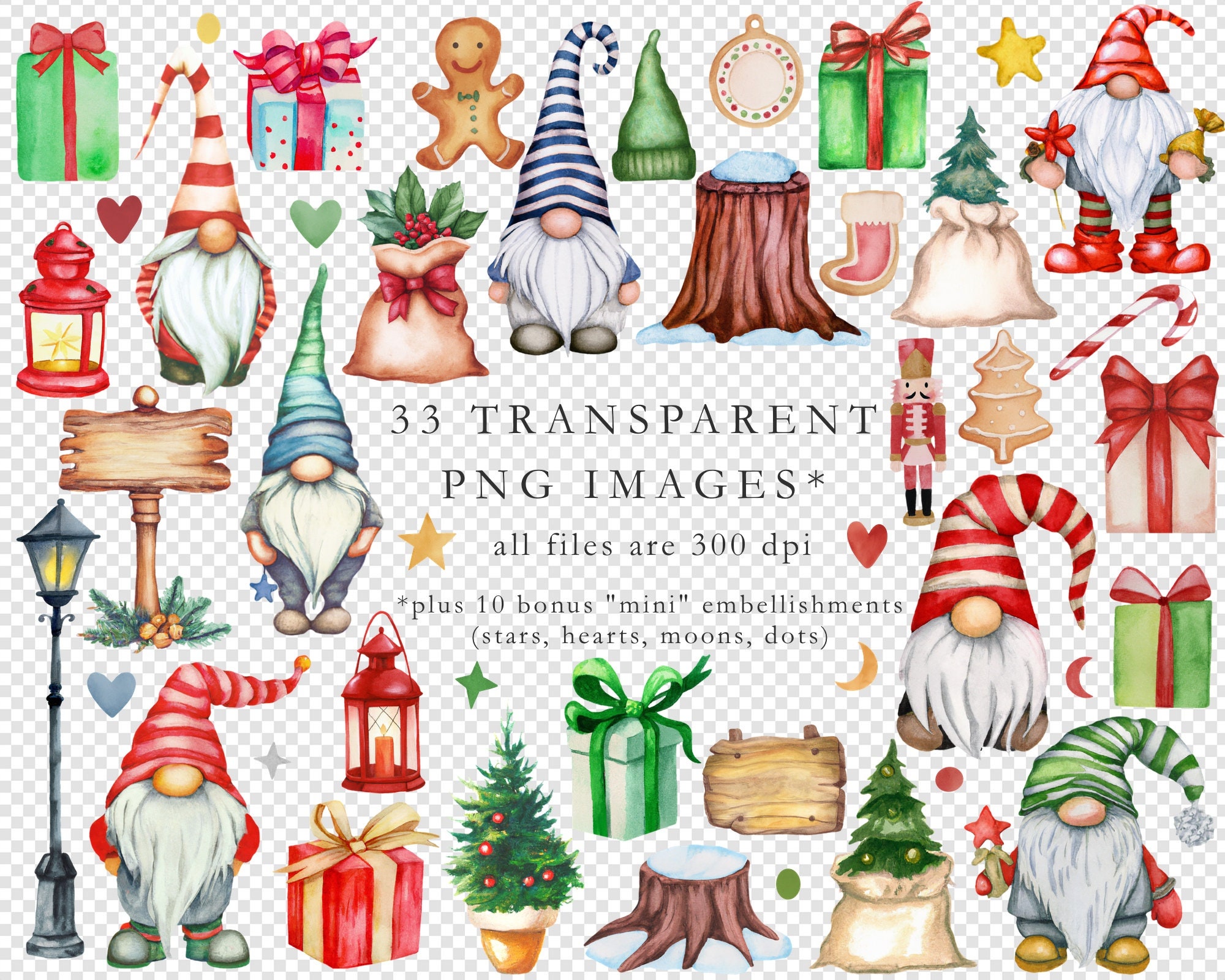 Christmas Clipart Christmas Png Gnome Png Christmas Gnome - Etsy