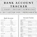 Bank Account Tracker | Business Planner PDF | Bookkeeping for Small ...