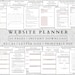 Printable Website Planner: Online Business Branding Guide (A5, A4 ...