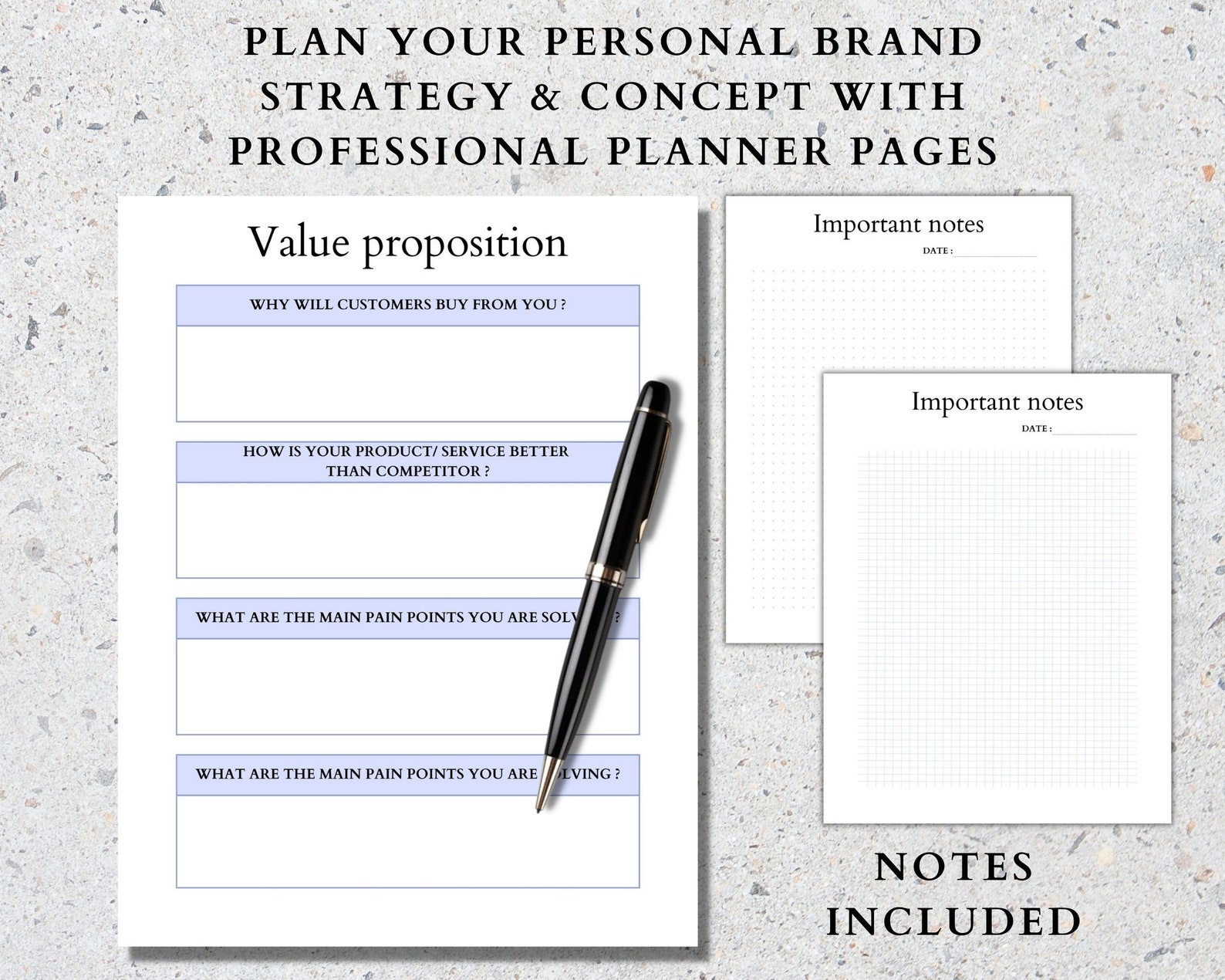 Branding Planner Binder: Business Brand Strategy Sheets (PDF) - Etsy