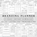 Printable Business Planner Bundle: Branding, Website, Blog (A5, A4 ...
