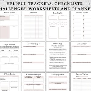 Printable Website Planner: Online Business Branding Guide (A5, A4 ...