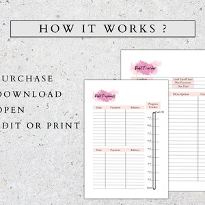Debt Payment Tracker Printable | Monthly Debt Tracker PDF | Debt Visual ...