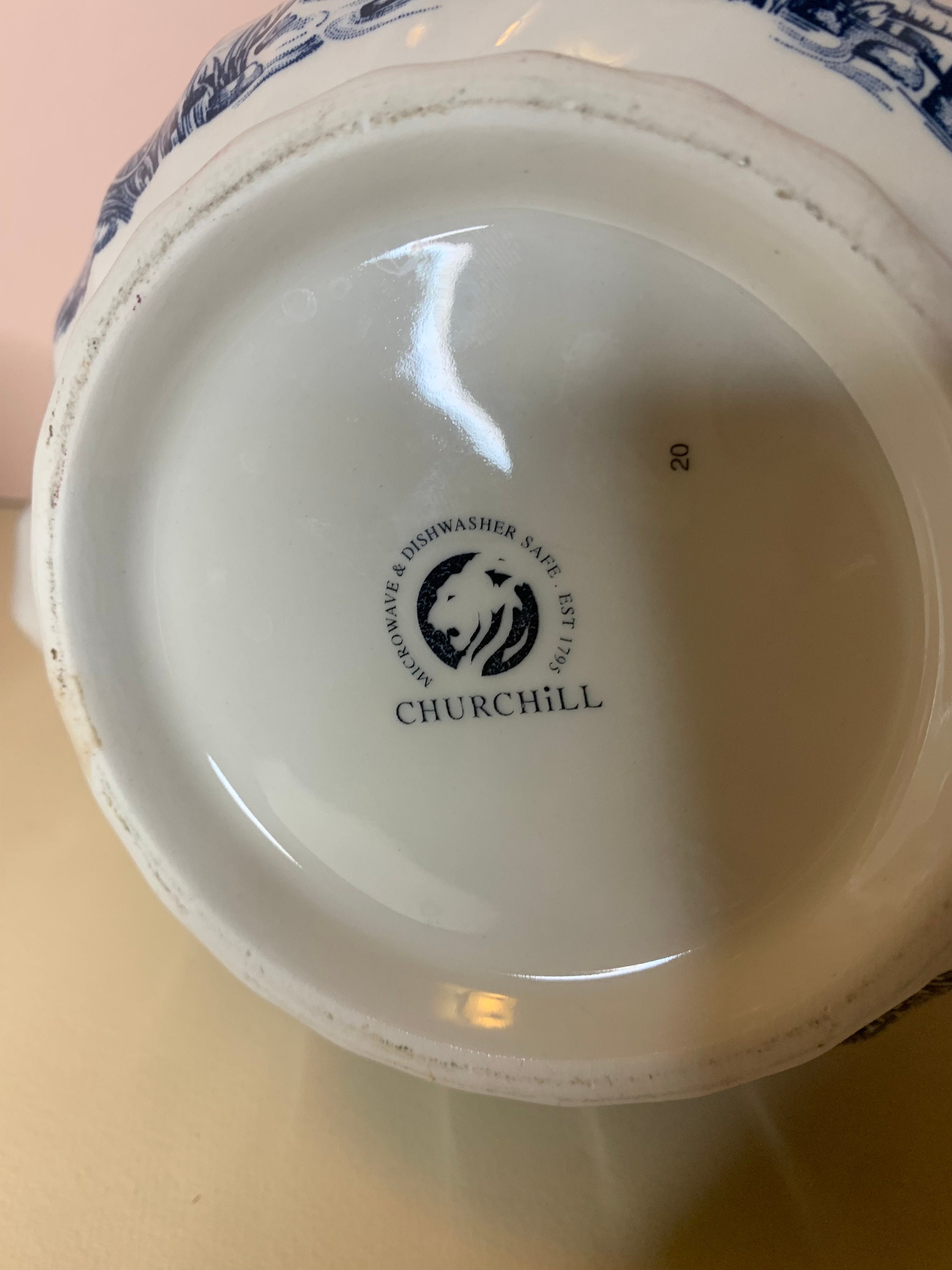 Rare Vintage Churchill "the Brook Blue" China Teapot - Etsy