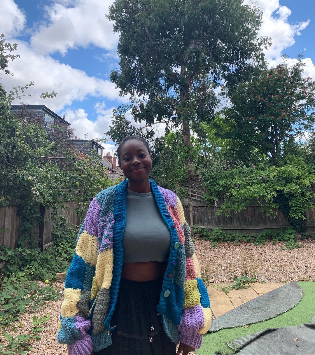 Patchwork Cardigan , Inspired by Harry Styles’ Jw Anderson Cardigan - Etsy