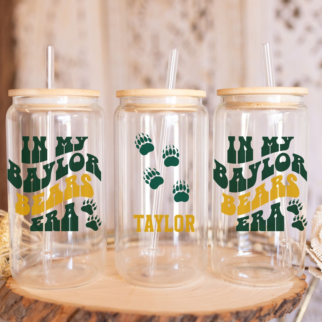 In My BAYLOR BEARS ERA Libbey 16oz Sipper Cup, Baylor Glass Can, Baylor ...