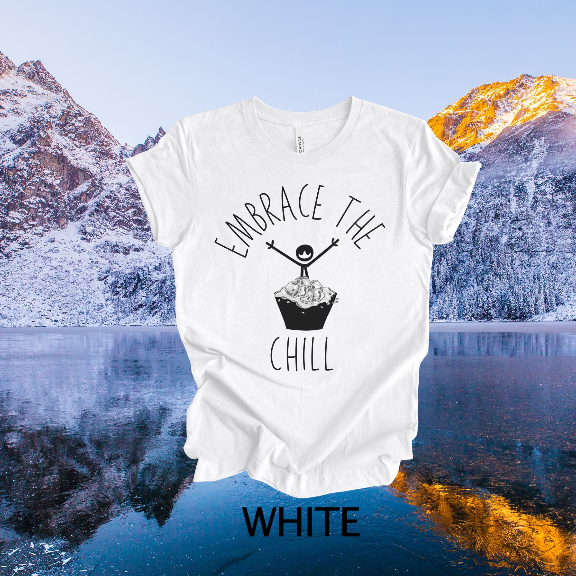 Ice Plunge Shirt,coldwater ICE BATHS T Shirt, Take the Dive,cold Water ...