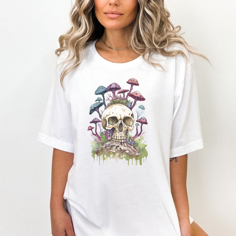 Camisa de hongos, camiseta botánica, t de hongos, camisa de hongos ...