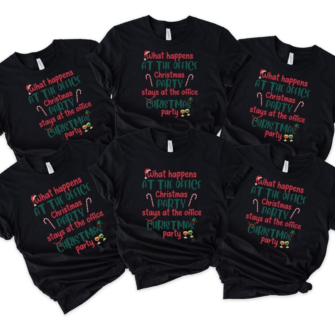 OFFICE CHRISTMAS PARTY T Shirt Group Matching T Shirts Ugly - Etsy