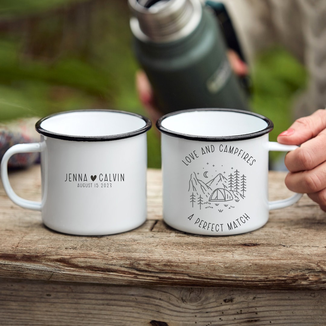 Personalized Wedding Camping Mug,engagement Wedding Gift for Bride and Groom Fiance, Adventure ...