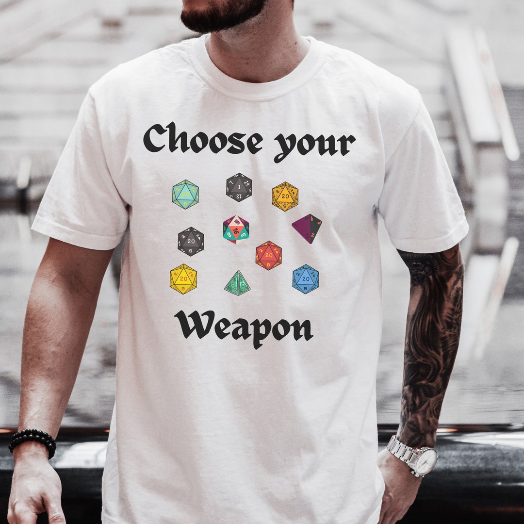 DUNGEONS and Dragons Dice Shirt, Dnd Shirt, Dice Shirt, Gaming Dice ...