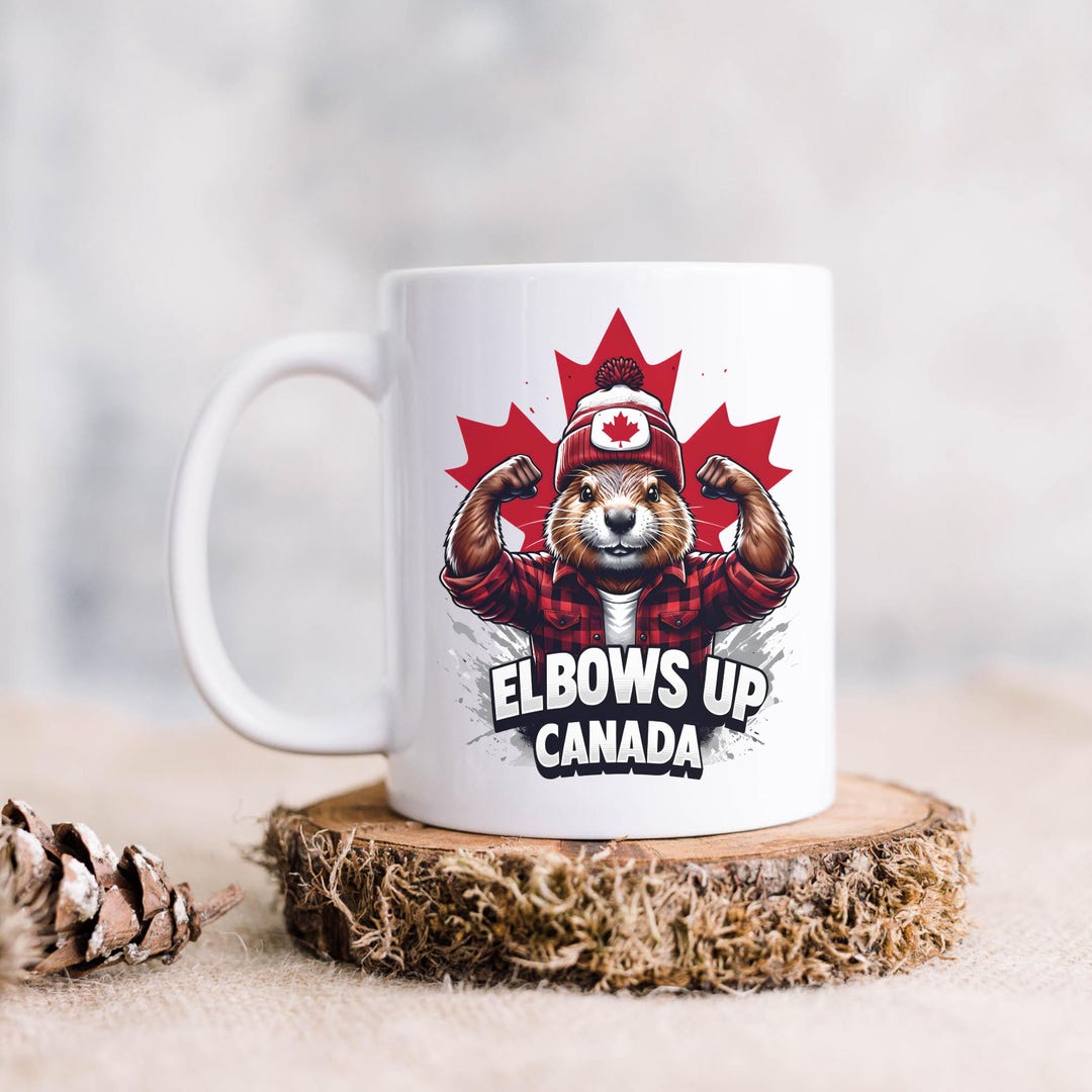 ELBOWS up CANADA Mug, Canada is Not for Sale Mug, Canadian Pride Gift ...
