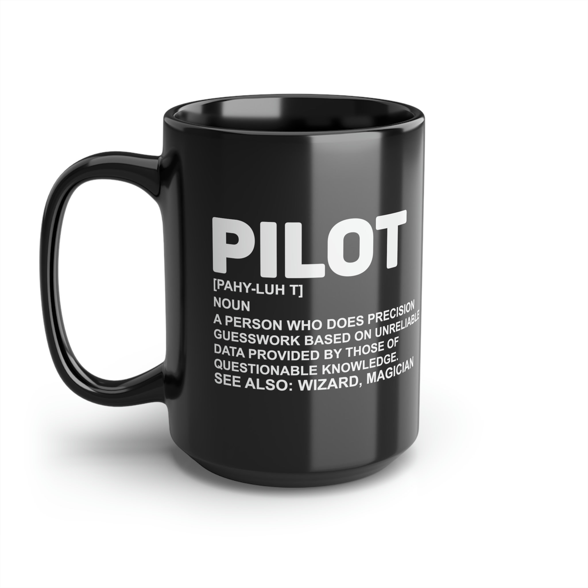 DEFINITION of PILOT Large Ceramic Mug, AVIATOR Coffee Cup, Funny Pilot ...