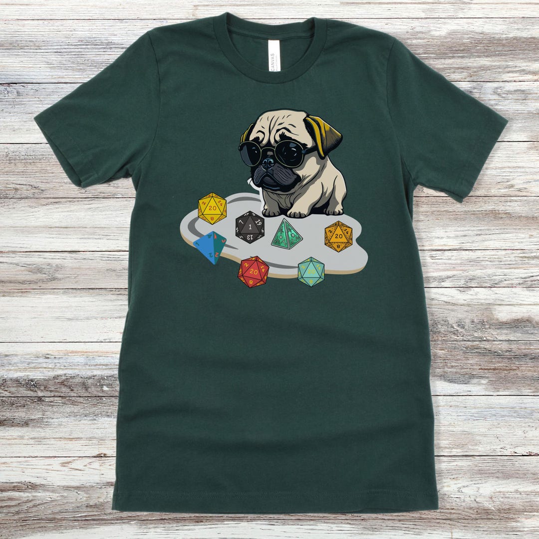 PUG Youth Dice Shirt, Dnd Dice Shirt, Dnd Shirt, Dice Shirt, Gaming ...