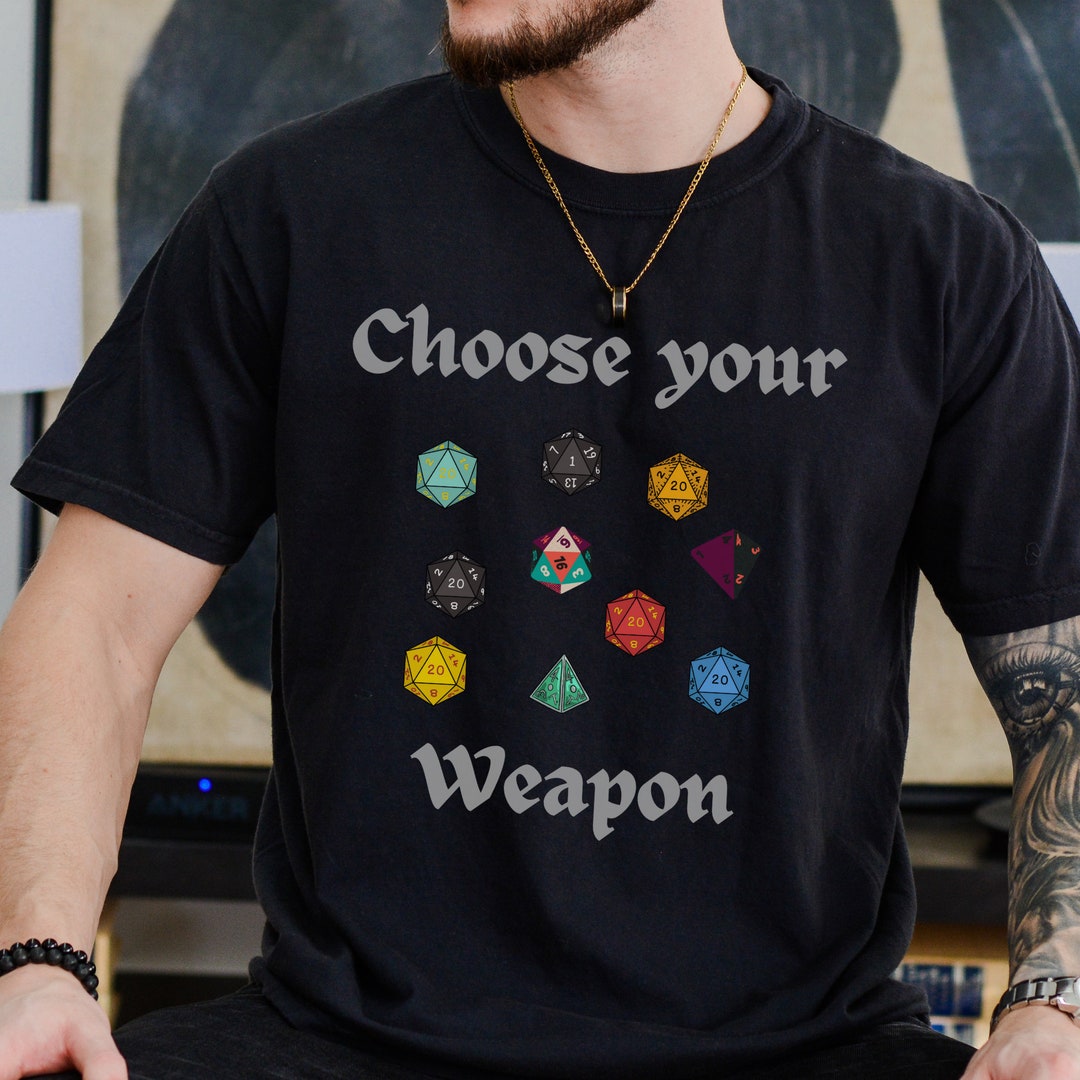 DUNGEONS and Dragons Dice Shirt, Dnd Shirt, Dice Shirt, Gaming Dice ...