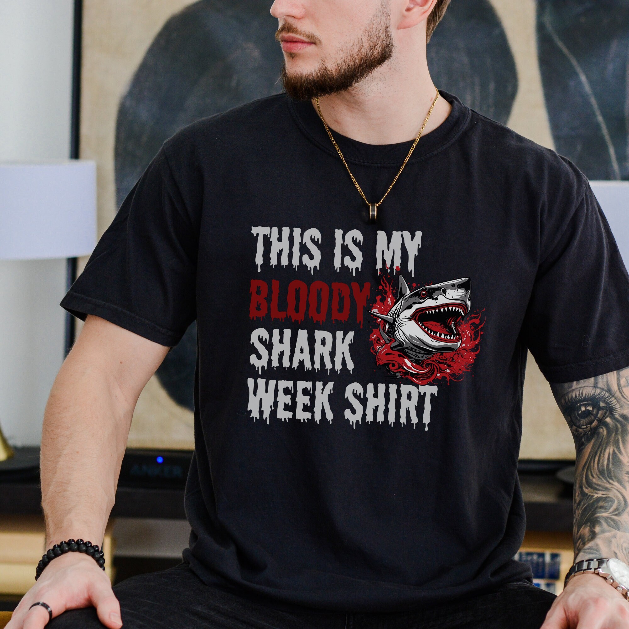 StaySmartDesign Shark Week Funny T Shirt Funny Shark Shirt Shark Week T Shirt Shark Shirt Cute Shark Shirt Shark Birthday Sea Shirt Shark t Shark Teeth