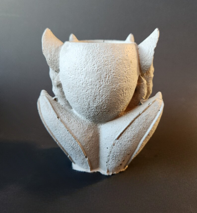 Concrete Gargoyle Planter Head Planter Pot Hear No Evil - Etsy