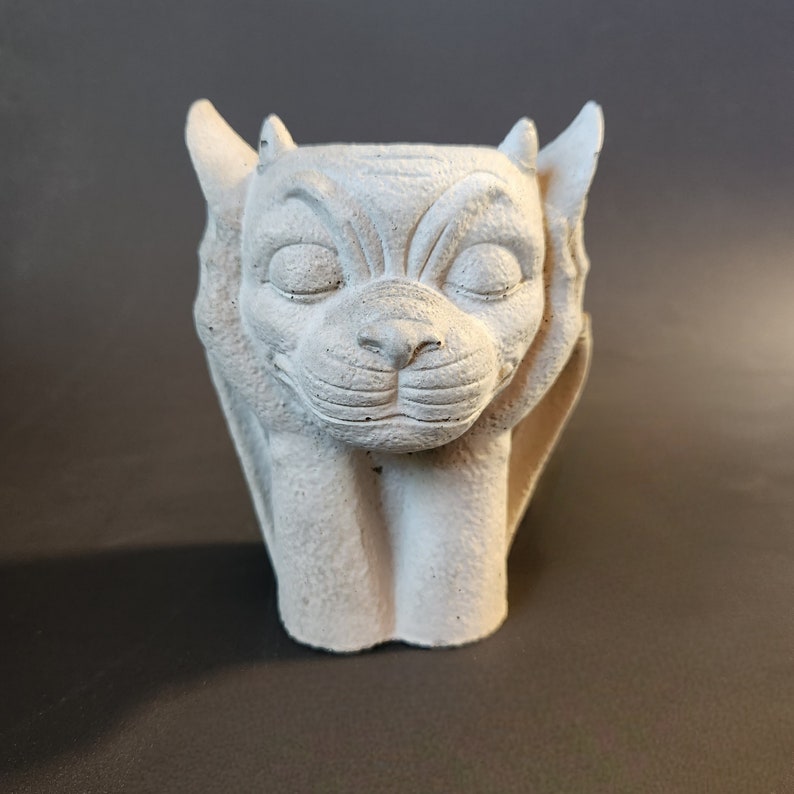 Concrete Gargoyle Planter Head Planter Pot Hear No Evil - Etsy