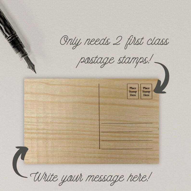 Angel Wooden Postcards - Etsy