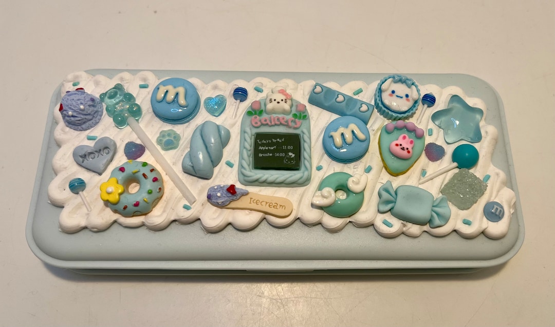 Hand Decorated Decoden Style Pencil Case - Etsy