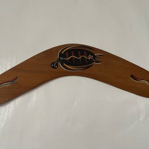 Handpainted Australian Aboriginal Art Wooden Boomerang - Etsy