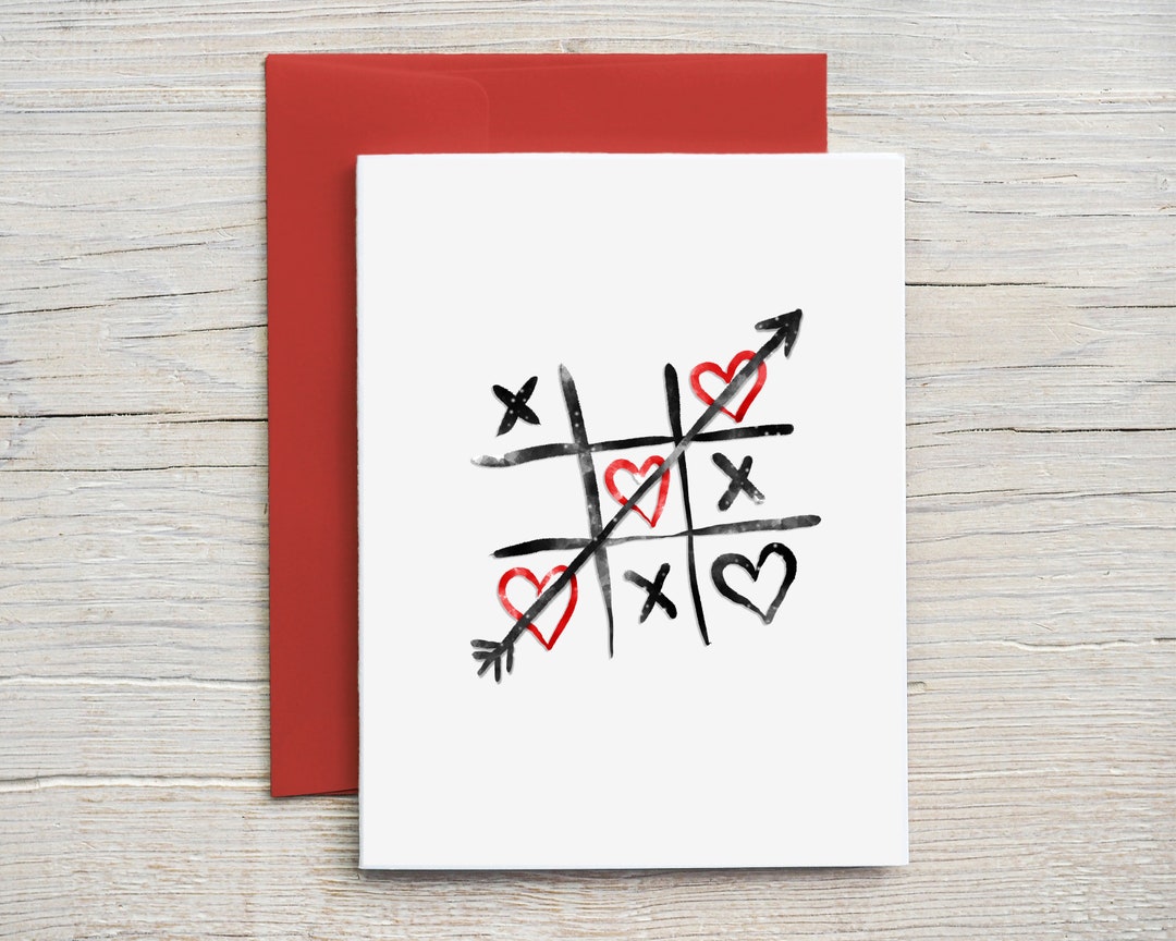 Prison Wife Card / Tic Tac Toe / Long Distance Relationship Card / Love ...