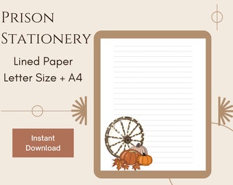 Prison Wife Stationery Paper Printable Prison Love Letter - Etsy