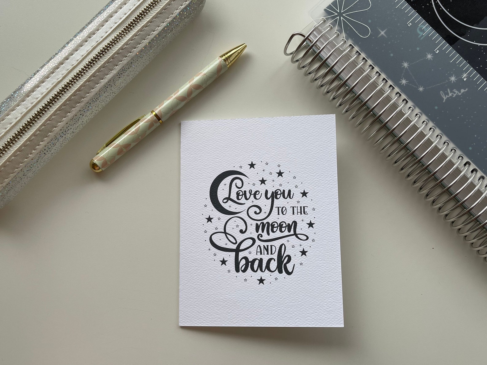 Prison Wife Card "love You to the Moon and Back"/ Long Distance ...