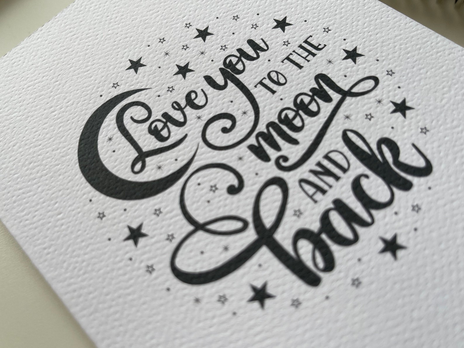 Prison Wife Card "love You to the Moon and Back"/ Long Distance ...