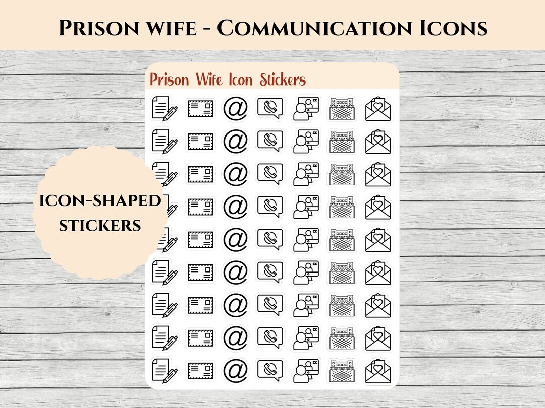 Prison Communication Stickers // Prison Wife Stickers // Planner ...