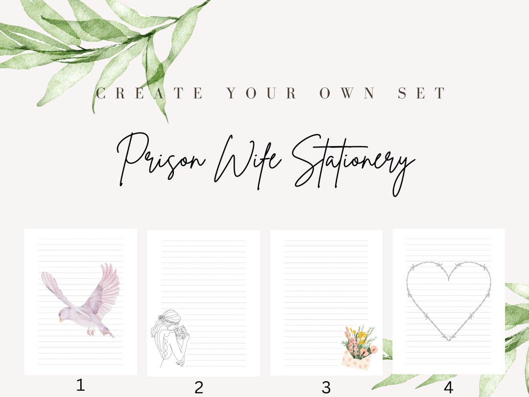 Stationery Paper | Prison Stationery | Lined Paper | US Letter Size - Etsy