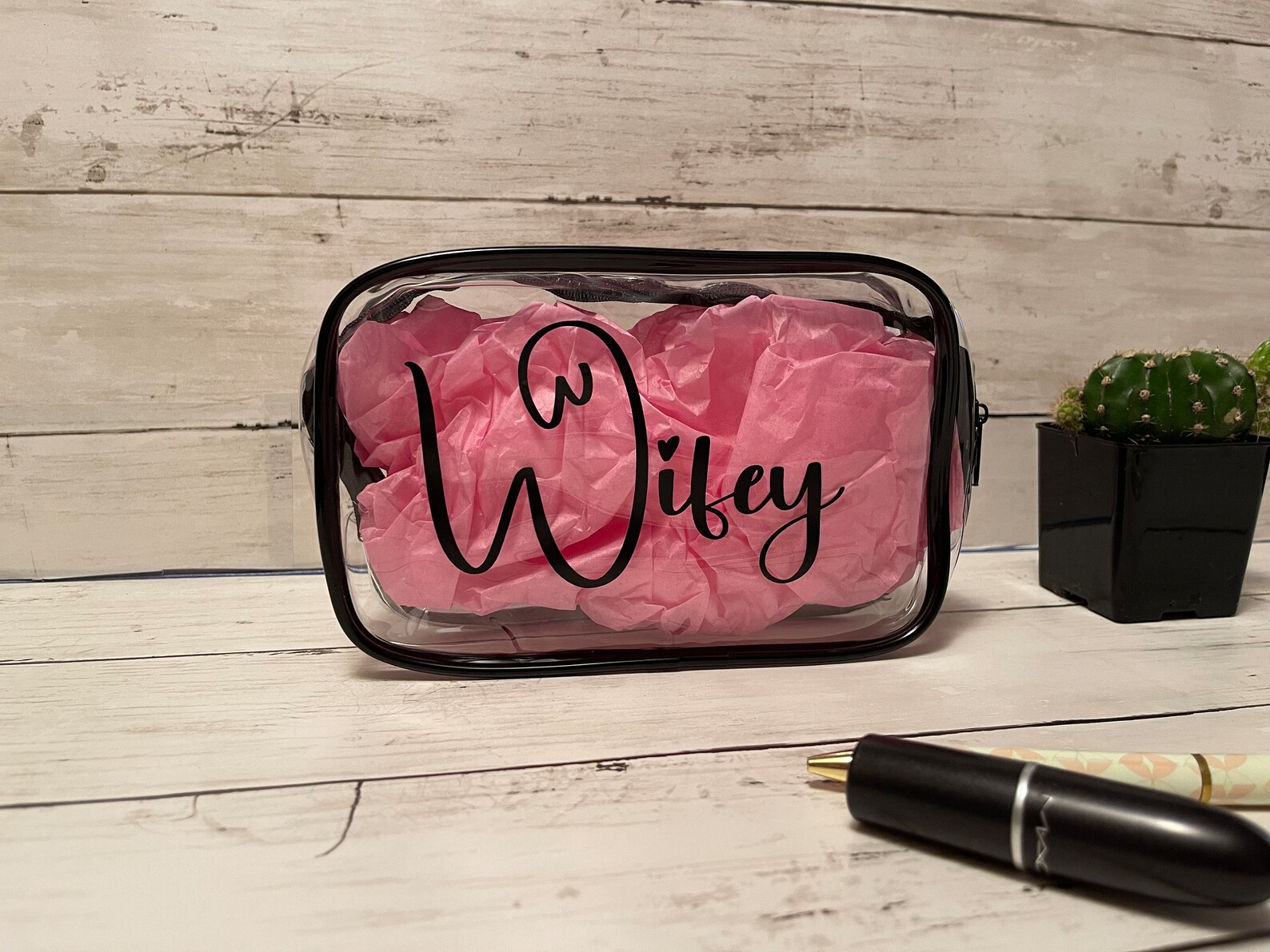 Custom Prison Visit Bag | Personalized Clear Bag | Prison Wife Bag ...