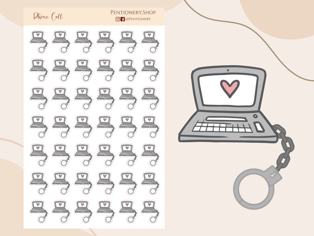 Cuffed Video Visit Stickers // Prison Wife Stickers // Planner Stickers ...
